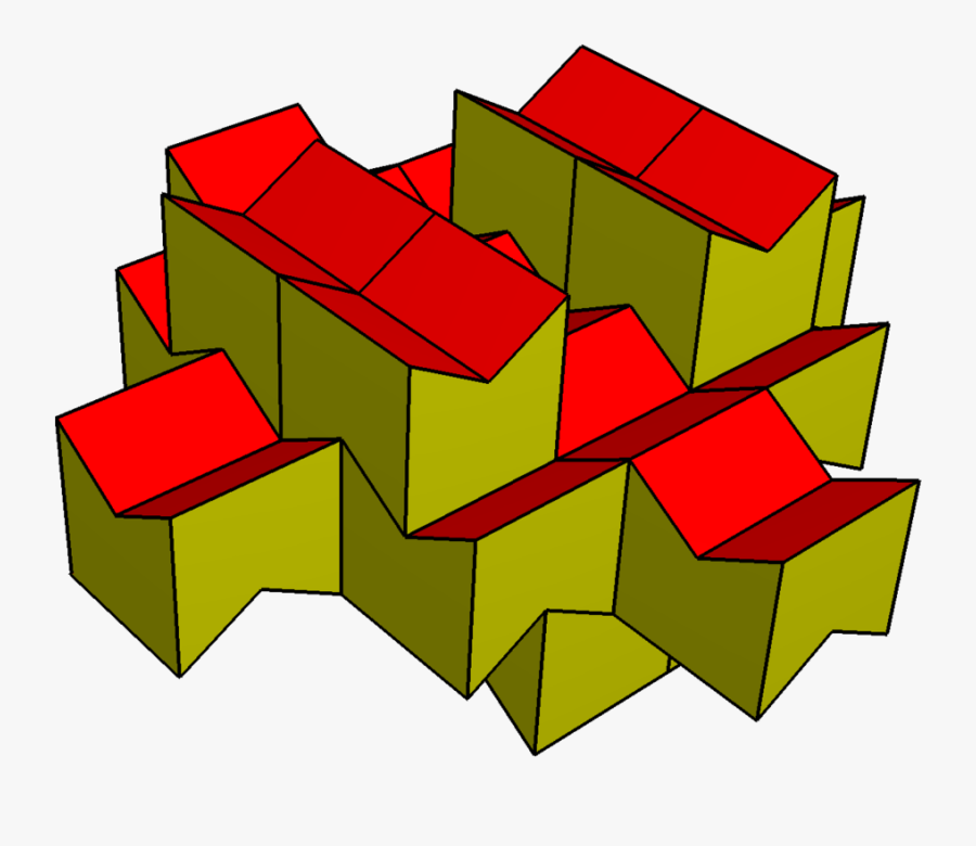 Elongated Gyrobifastigium Concave Honeycomb - Elongated Gyrobifastigium ...