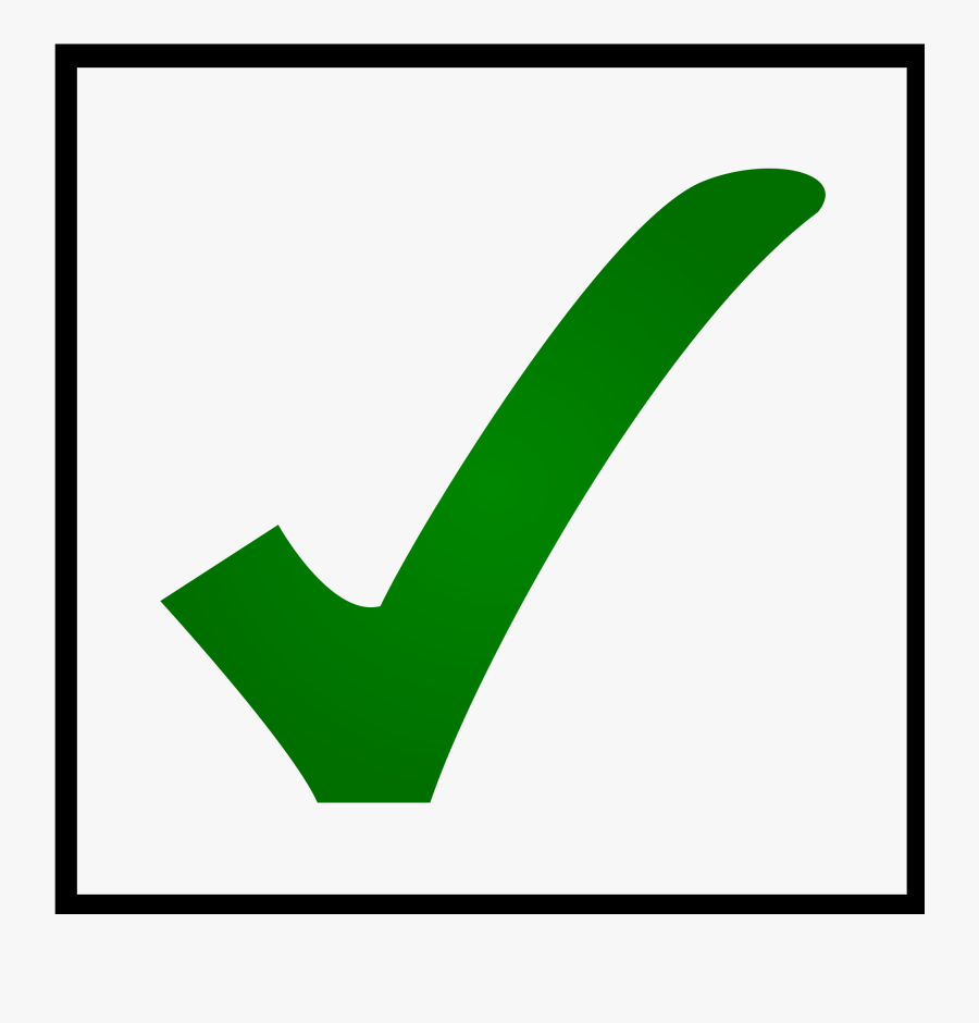 Yes Check Black Border - Check Clipart Creative Commons , Free ...