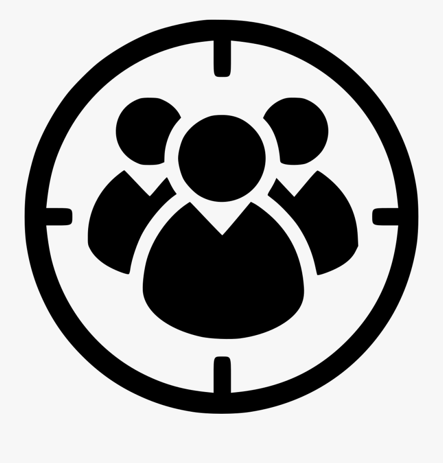 Transparent Target Market Clipart - Audience Targeting Icon , Free ...