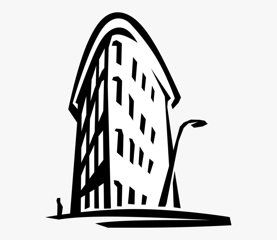 Transparent City Vector Png - Flatiron Building Nyc Illustration , Free ...