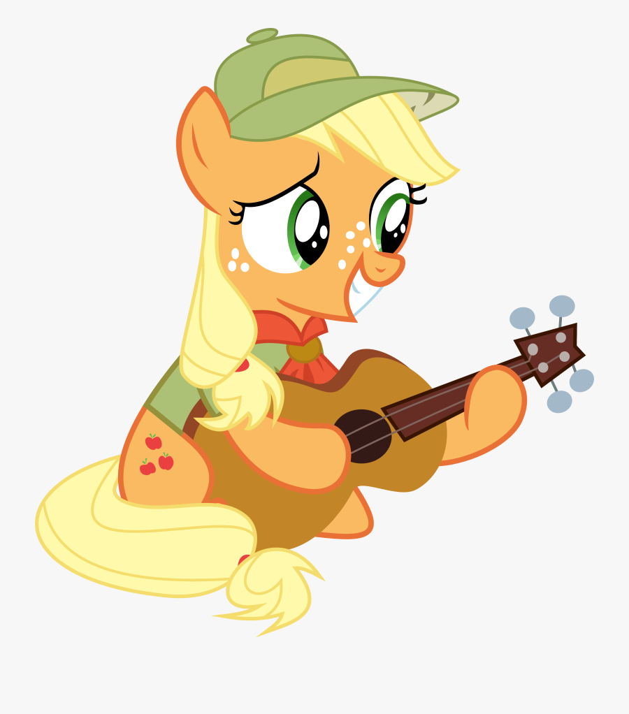 Acoustic Guitar, Applejack, Artist - Cartoon , Free Transparent Clipart ...