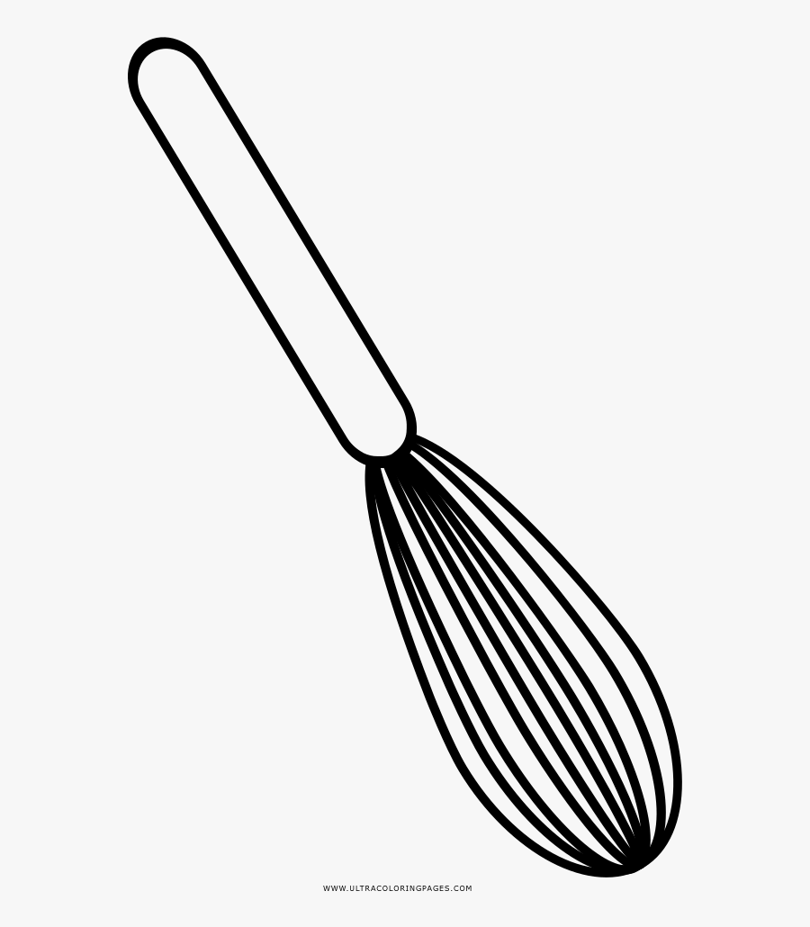 Whisk Coloring Page - Line Art , Free Transparent Clipart - ClipartKey