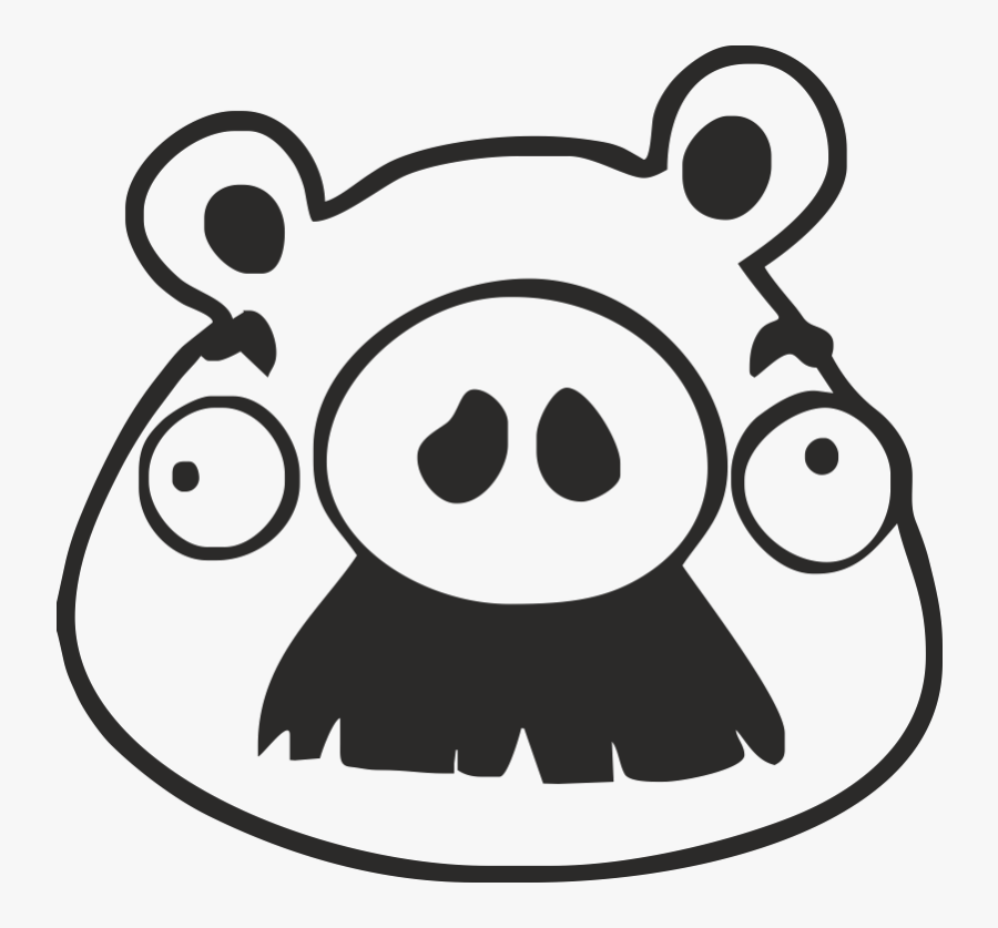 Angry Birds Blanco Y Negro Clipart Sticker Clip Art , Free Transparent ...