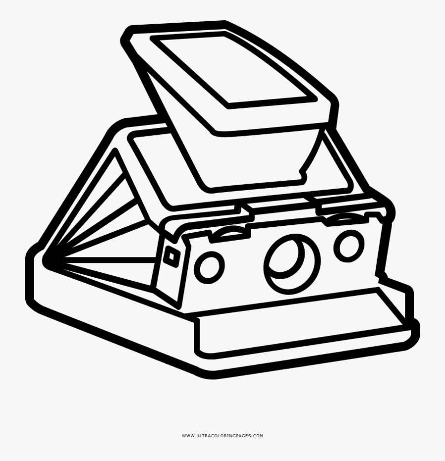 Polaroid Sx70 Camera Coloring Page - Camara Antiguas Para Colorear ...