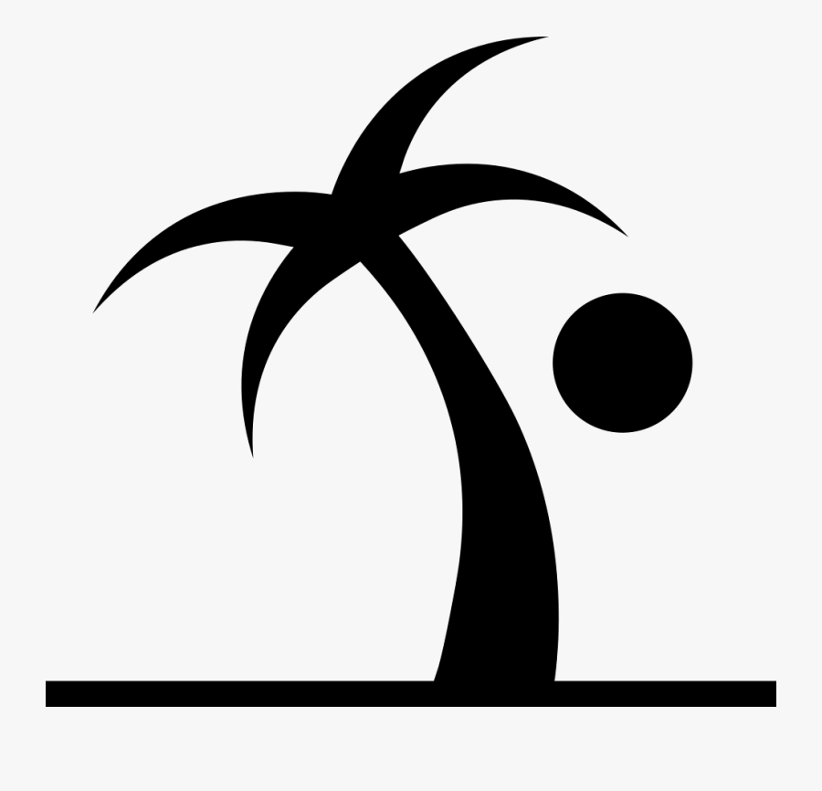 Palm Tree - Icon Palmera Con Sol , Free Transparent Clipart - ClipartKey