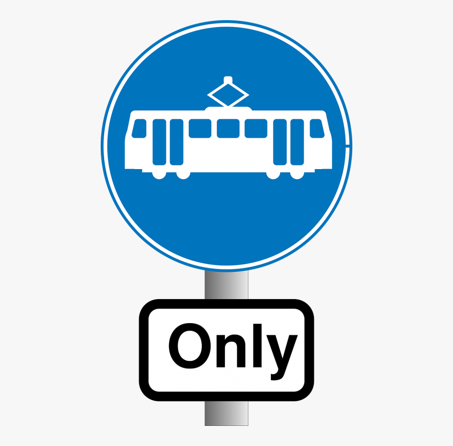 Route For Trams Sign , Free Transparent Clipart - ClipartKey