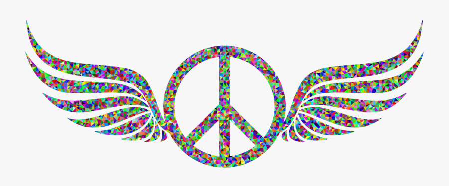Symbol,peace,peace Symbols - Peace Sign With Wings , Free Transparent ...