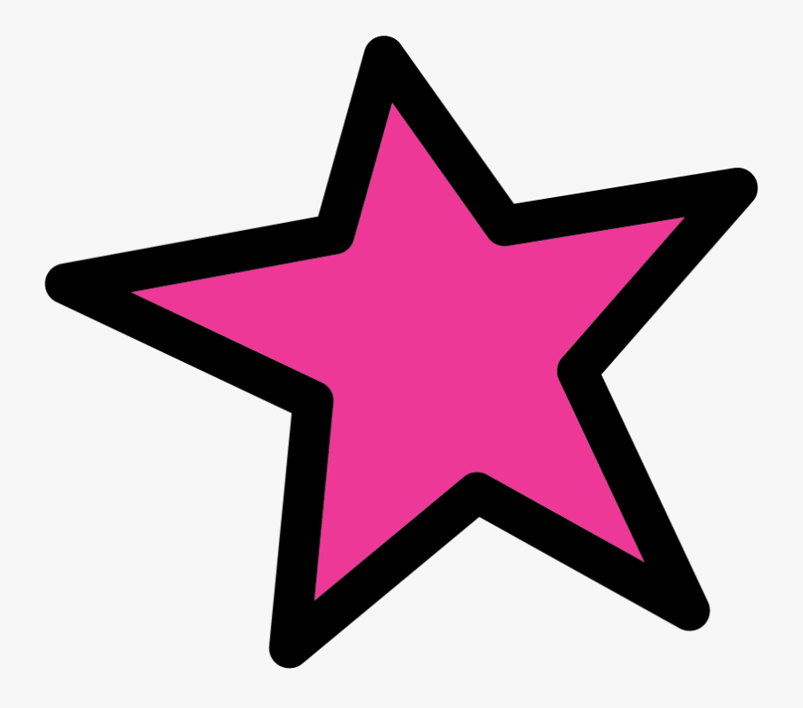 2019 Outlinedstar Pink - Colored Star Clipart Outlined , Free ...