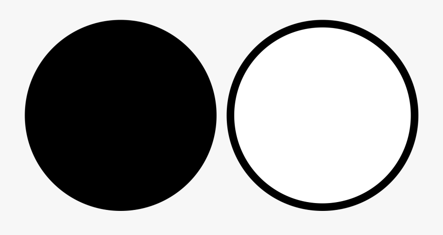 Black, White, Gui, Circles - Black And White Colours , Free Transparent ...