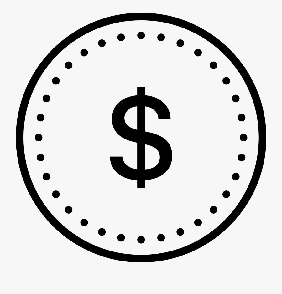 Dollar Icon Black Png - Circle Icon Png , Free Transparent Clipart ...