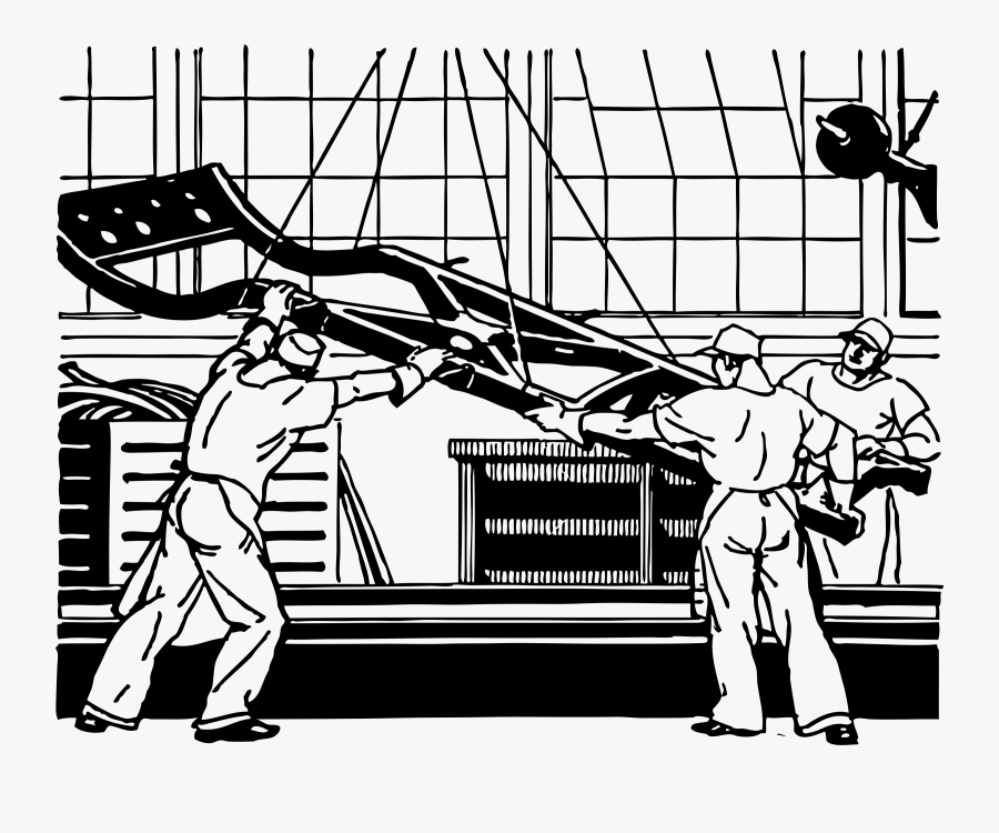 Frame Goes On The Assembly Line - Assembly Line Clip Art , Free ...
