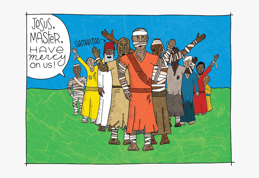 Clip Art Illustrated Worship Resources For - Jesus Heals Ten Lepers ...