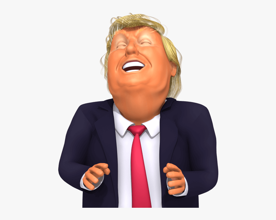 Trump Cartoon Png - Trump Laugh Png , Free Transparent Clipart - ClipartKey