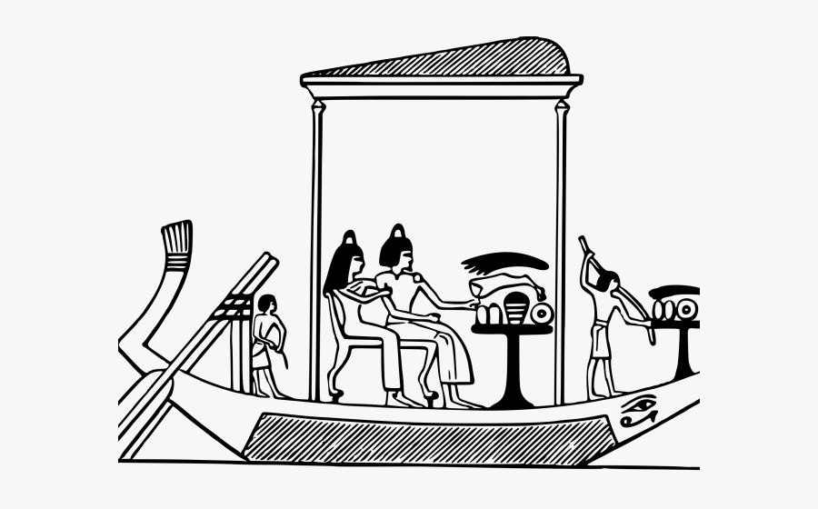 Ancient Egypt Boats Drawing , Free Transparent Clipart - ClipartKey