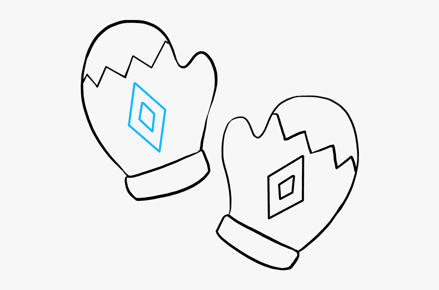 How To Draw Mittens - Mittens Drawing , Free Transparent Clipart ...