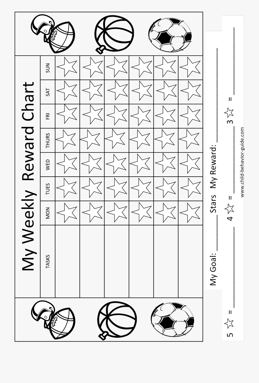 Clip Art Reward Template - Printable Reward Charts , Free Transparent ...