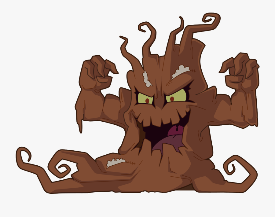 Screaming Tree - Cartoon , Free Transparent Clipart - ClipartKey