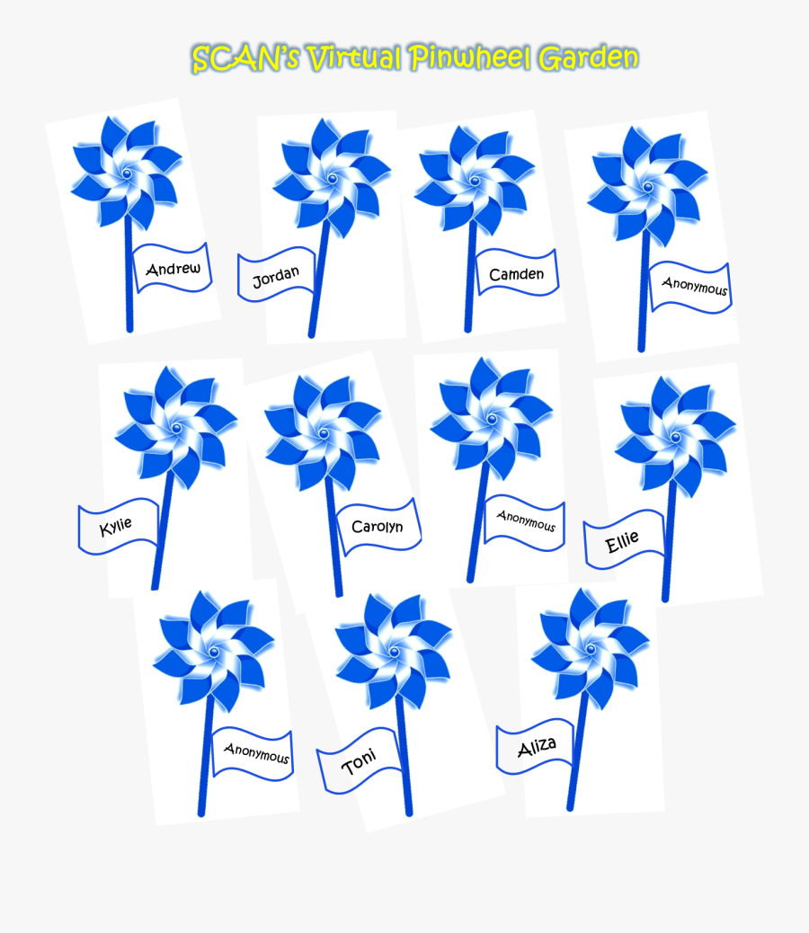 Virtual Pinwheel Garden 4 19 - Blue Pinwheel For Prevention , Free ...