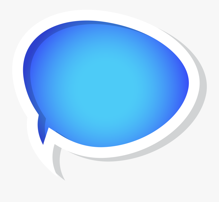 Bubble Speech Blue Png Clip Art Image - Speech Bubble Blue Png , Free ...