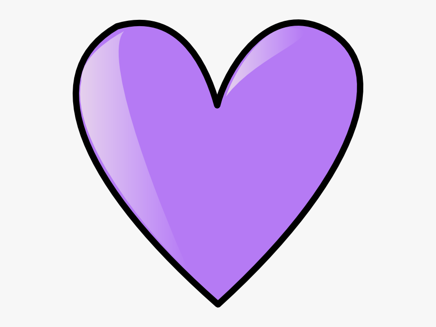 Perriwinkle Blue Heart Clip Art At Clker - Half A Purple Heart , Free ...