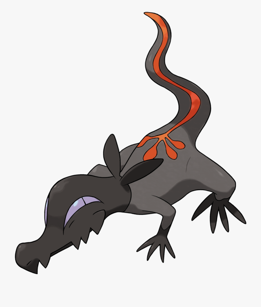 Gecko Clipart Footprint - Pokemon Sun And Moon Salandit , Free ...
