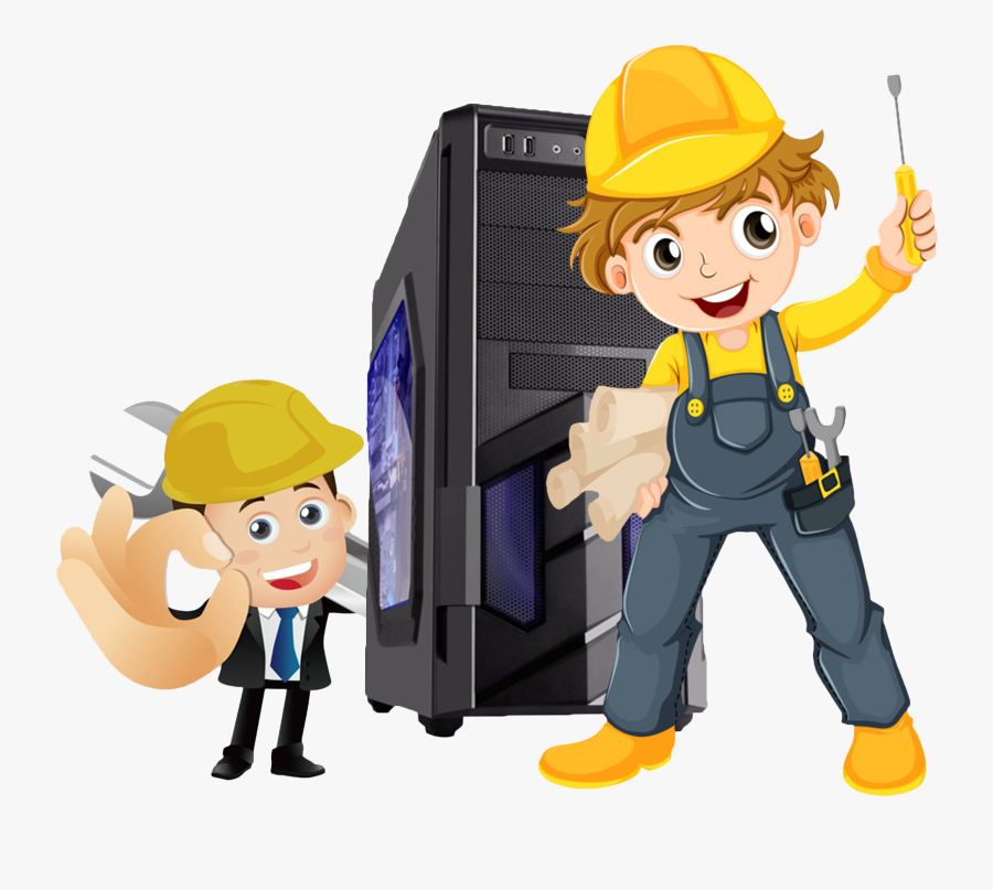 Cartoon File Maintenance Characters - Clipart Construction Workers ...