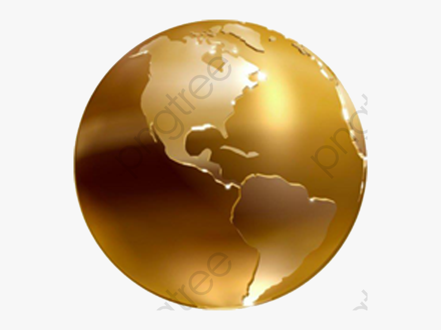 Golden Earth Material - Golden Globe Hd , Free Transparent Clipart ...