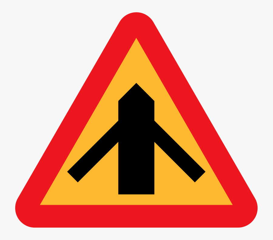 Transparent 9/11 Clipart - Cross Road Ahead Sign , Free Transparent ...