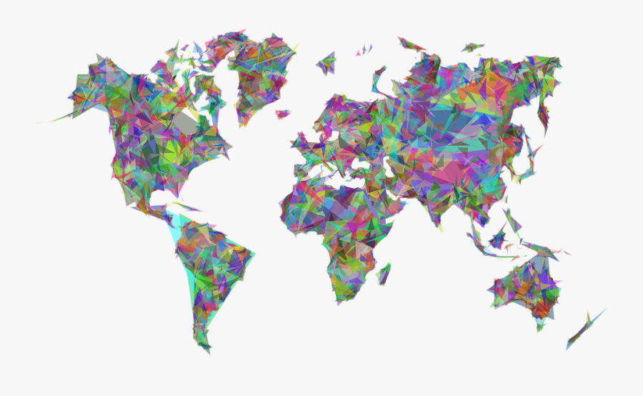 Abstract World Map Free Clipart Hd - Geopolitical Map 2019 , Free ...