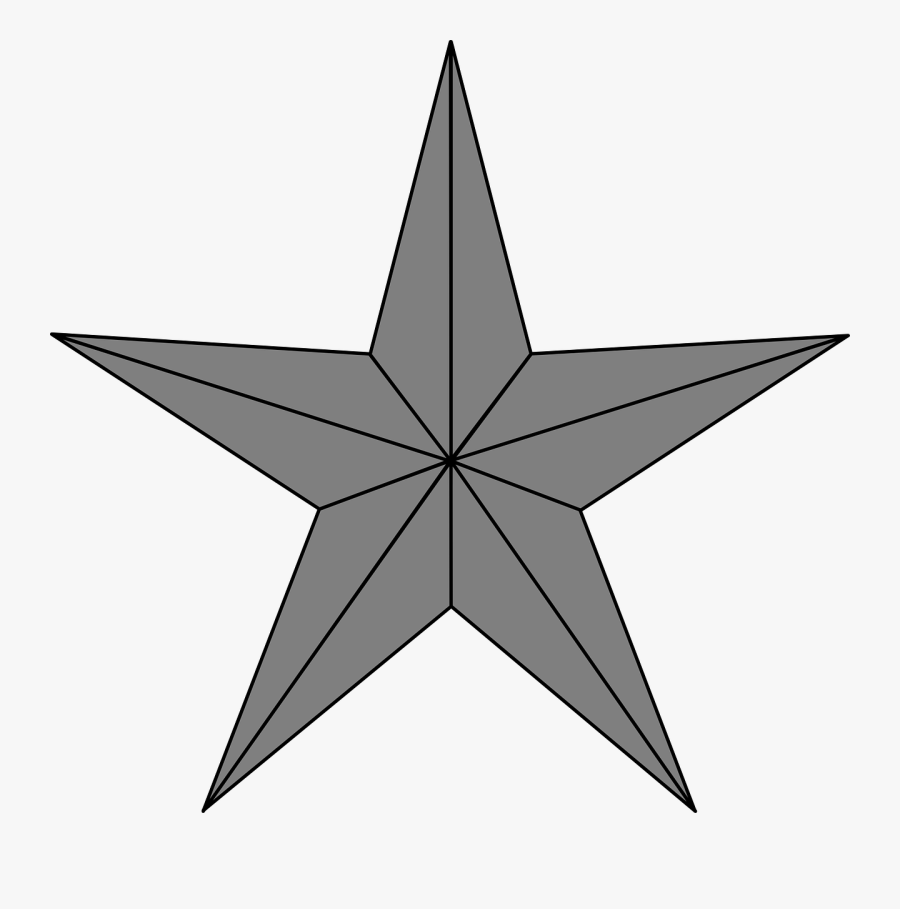Star Grey Christmas Free Picture - Red Star , Free Transparent Clipart ...