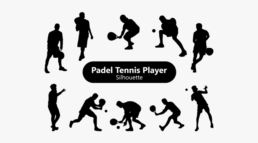 Padel Tennis Player Silhouette - Padel Player Silhouette , Free ...