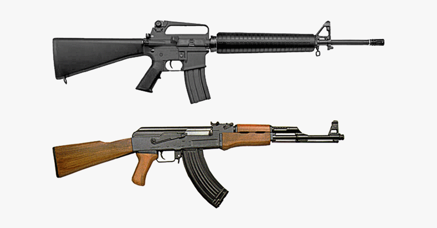 1434 - Ak 47 Vs Sks , Free Transparent Clipart - ClipartKey