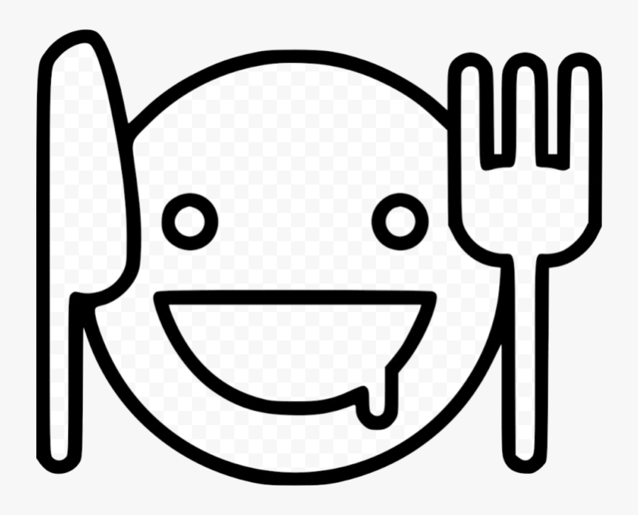 Hungry Face For Coloring Clipart Transparent Png - Hungry Emoji To ...