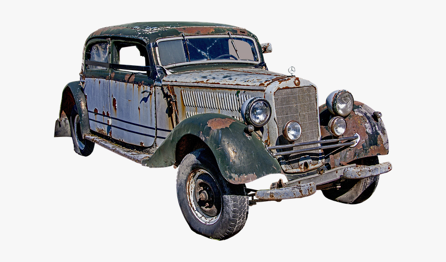Clip Art Rusty Old Truck - Old Benz Car , Free Transparent Clipart ...
