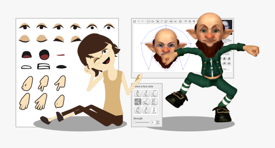 Create A 2d Character , Free Transparent Clipart - ClipartKey