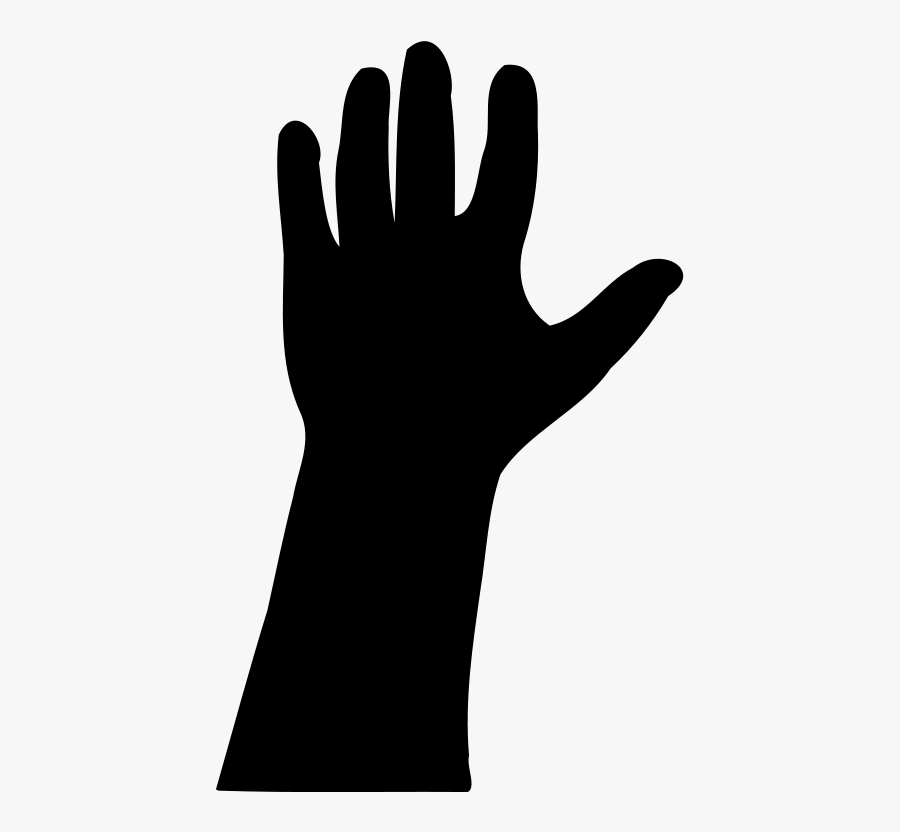 Raised Hand Silhouette Clip Art Download - Hand Silhouette Clip Art ...