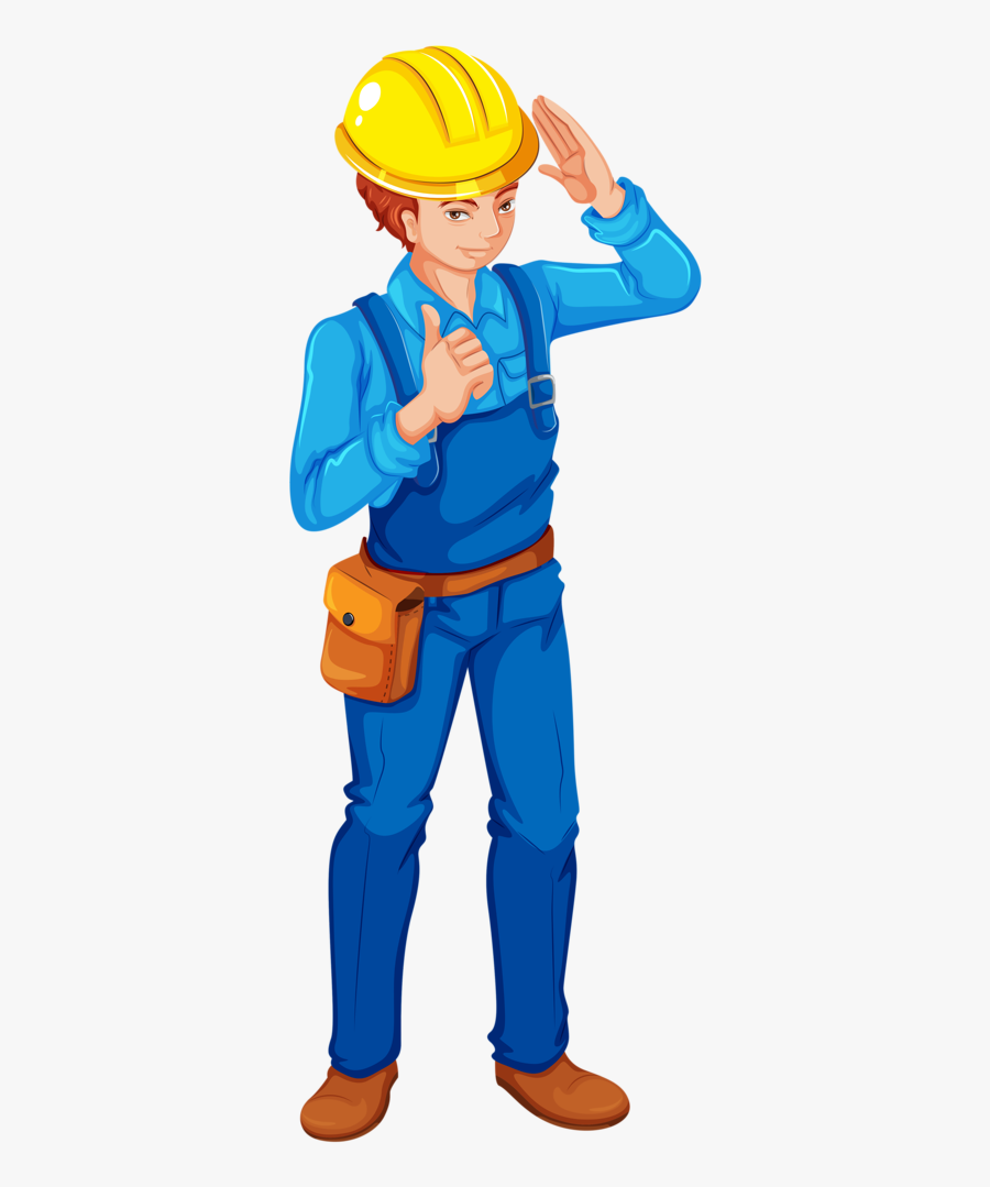 Teach Clipart Community Helper - Boy Drawing Of Engineer , Free ...
