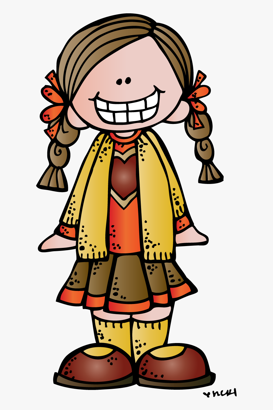 Fall Girlie Melonheadz Illustrating Llc 2014 Colored - Melonheadz Fall ...