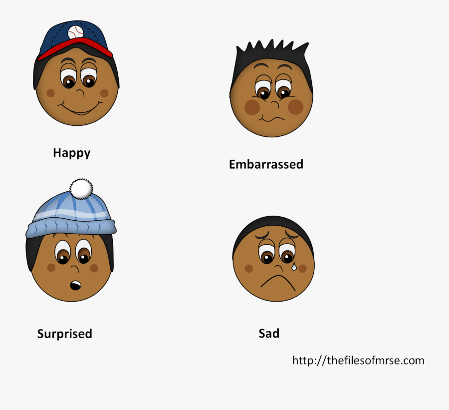 Boy Feeling Cards - Cartoon Images Of Emotions With Name , Free ...