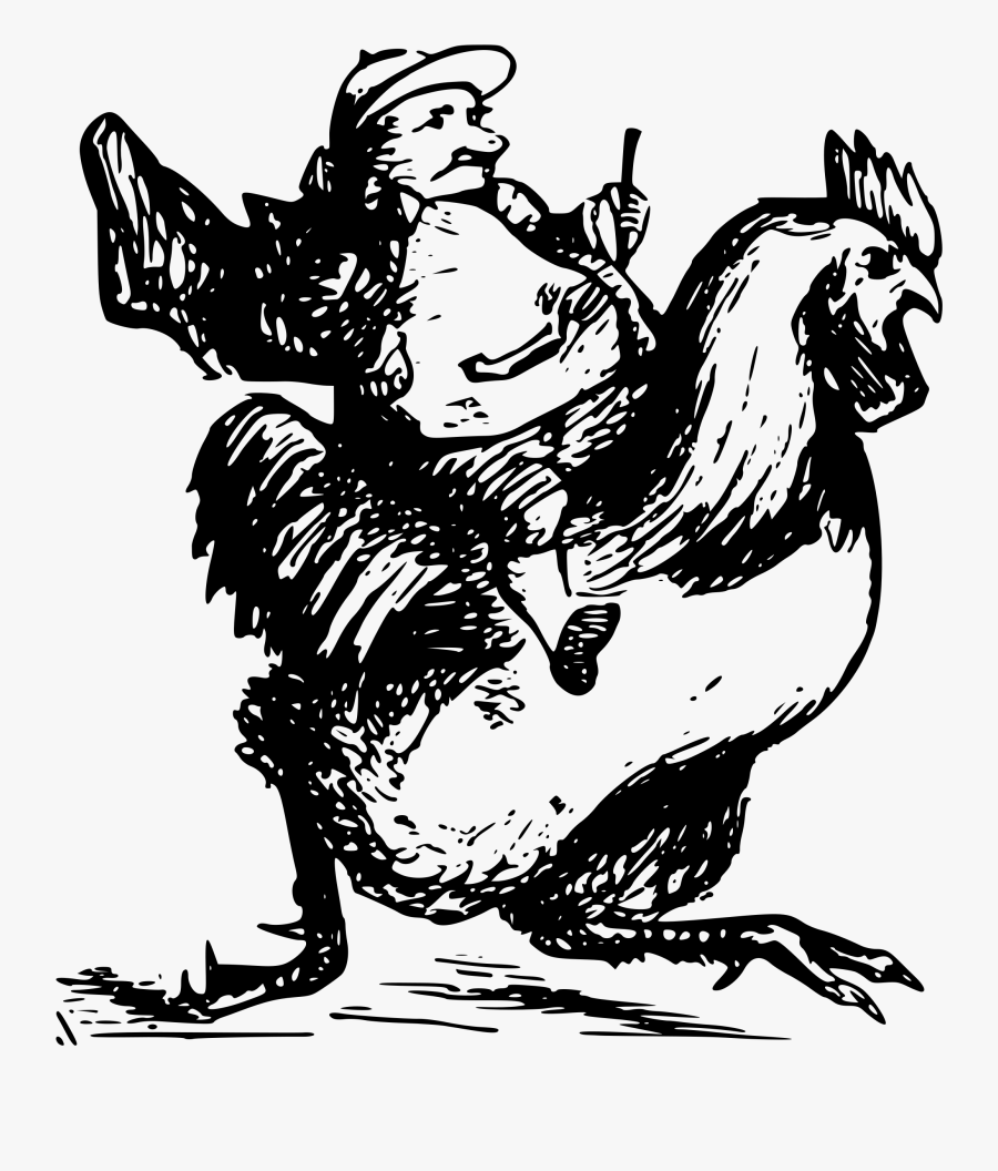Chicken Running Clipart - Man And Chicken Clipart , Free Transparent ...