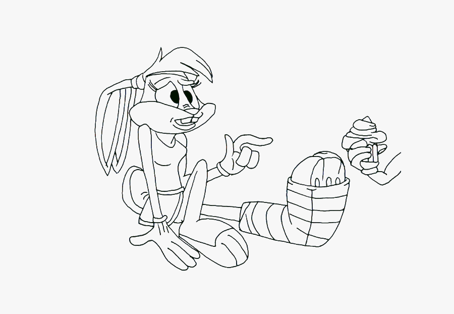 Lola Suffered Leg Injuries Coloring Pages - Line Art , Free Transparent ...