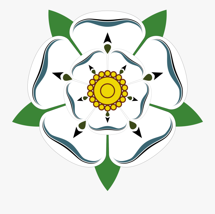 Yorkshire White Rose - War Of The Roses Rose , Free Transparent Clipart ...