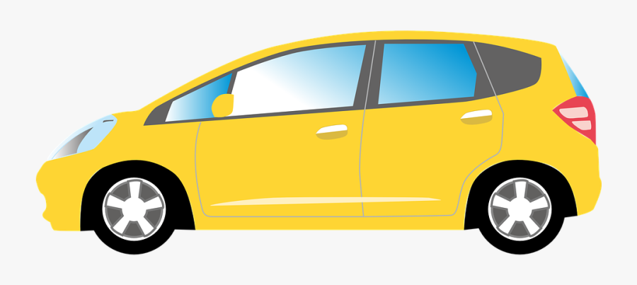 Honda-fit - Yellow Car Vector Png , Free Transparent Clipart - ClipartKey