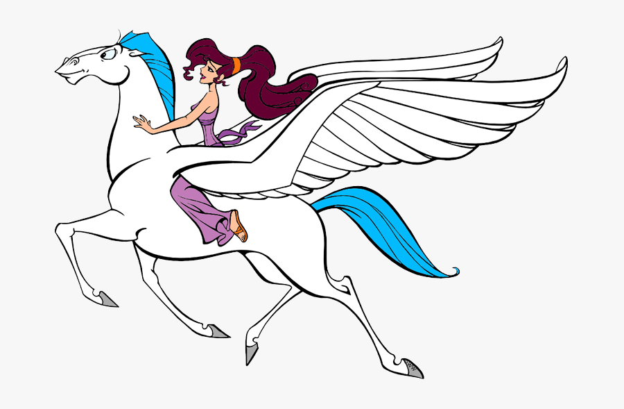 Disney Hercules Meg Riding Horse , Free Transparent Clipart - ClipartKey