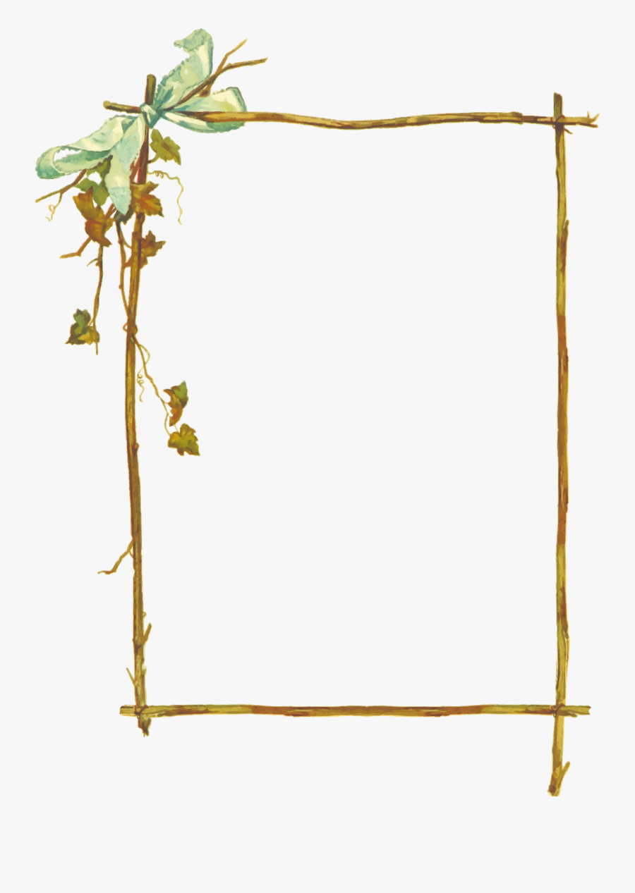 Athletic Border Photo Frame - Wood Stick Frame Png , Free Transparent ...