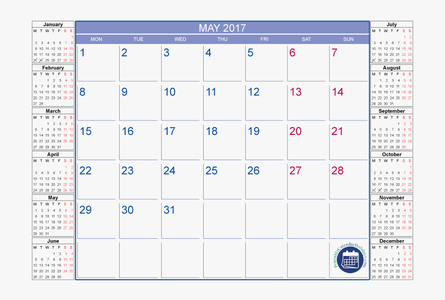 Printable Calendar May - Calendar August Days 2018 , Free Transparent ...