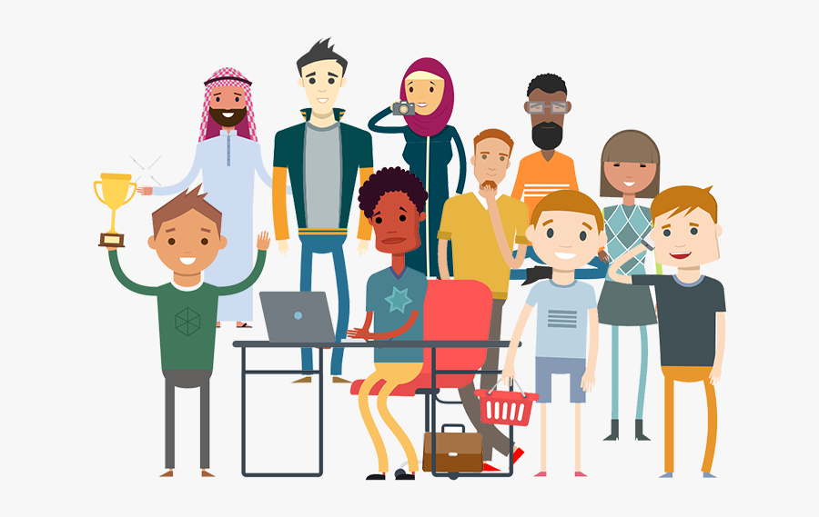 Multiple People Speech Cartoon , Free Transparent Clipart - ClipartKey