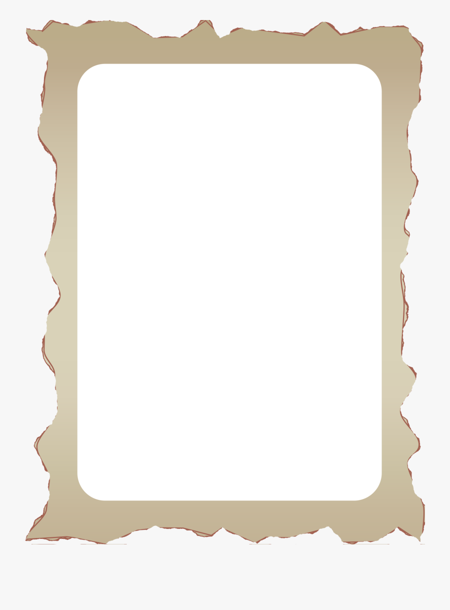Old Paper Transparent Border Clipart - Picture Frame , Free Transparent ...