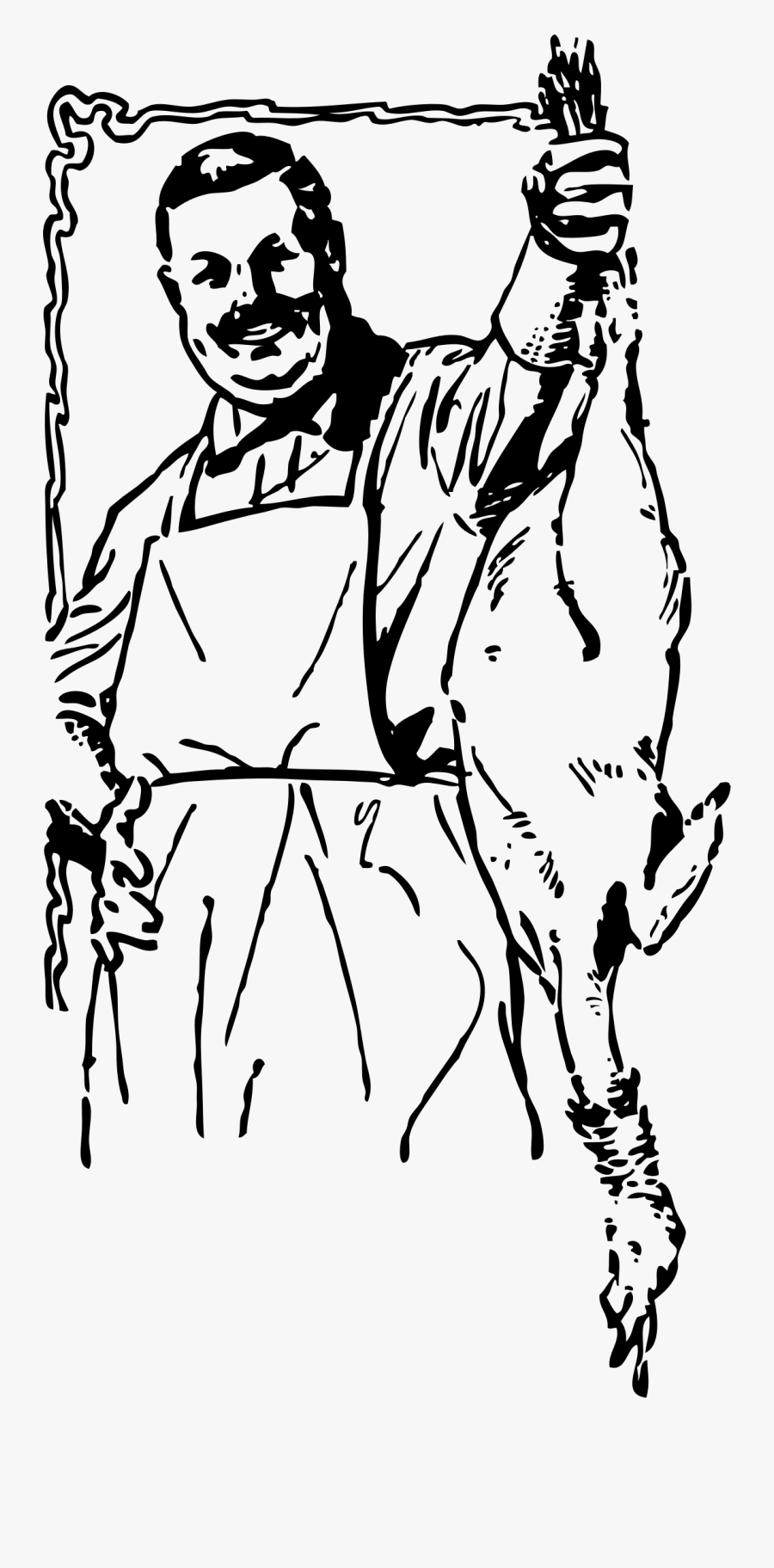 Butcher Gives The Bird Clip Arts , Free Transparent Clipart - ClipartKey