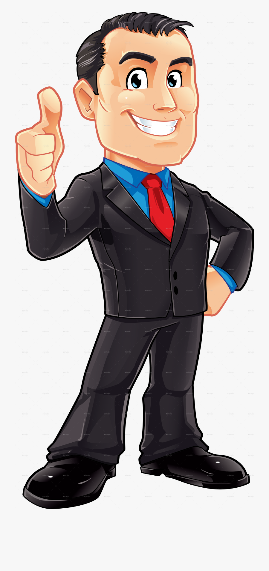 Businessman Clipart Fancy Man - Transparent Background Man Png Cartoon ...